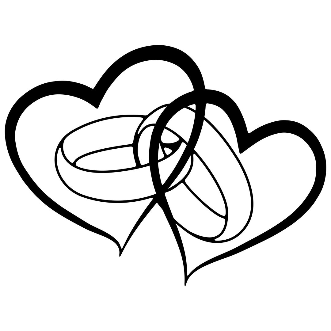 Wedding Rings Svg,wedding Heart Svg,wedding Couple Svg,instant Download ...