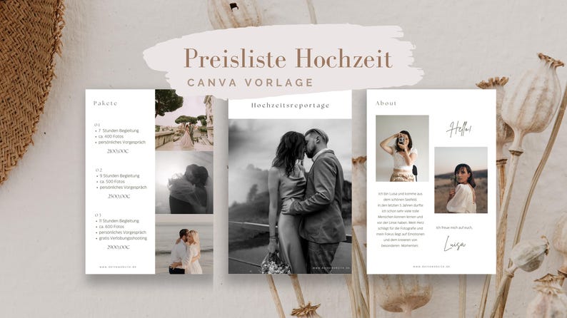 Template Price List for Photographers | Canva Template | Price List ...
