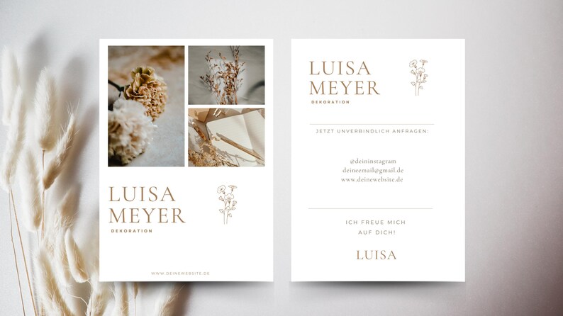 Boho Photo Studio Flyer Template | Canva Template | Photographer Sample ...