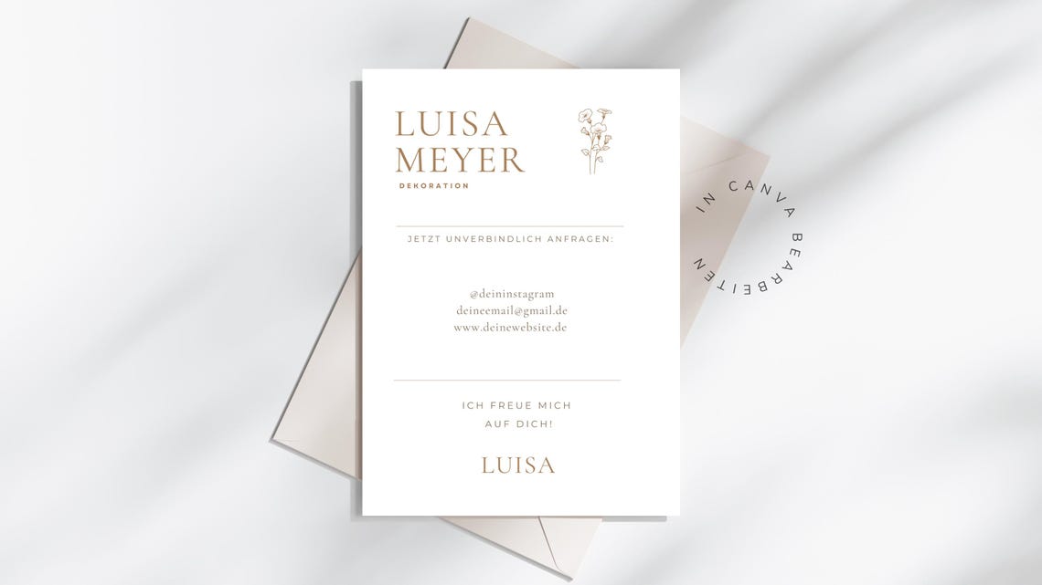 Flyer Template Photo Studio Boho | Canva Template | Sample Template ...