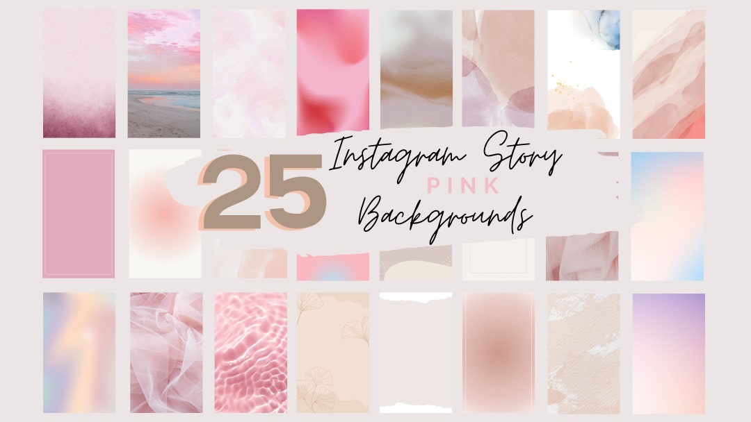 25 Instagram Story Backgrounds | Digital Download | Pink Instagram ...