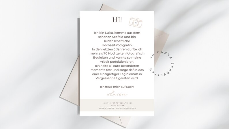 Flyer Template Boho | Canva Template | Sample Template Photographer ...