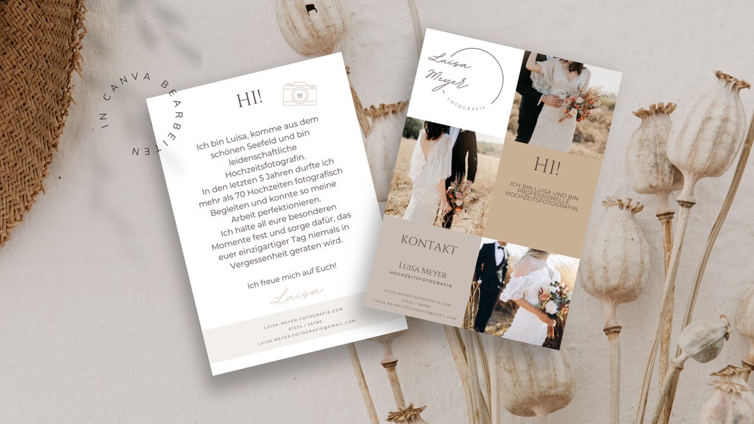 Flyer Template Boho | Canva Template | Sample Template Photographer ...