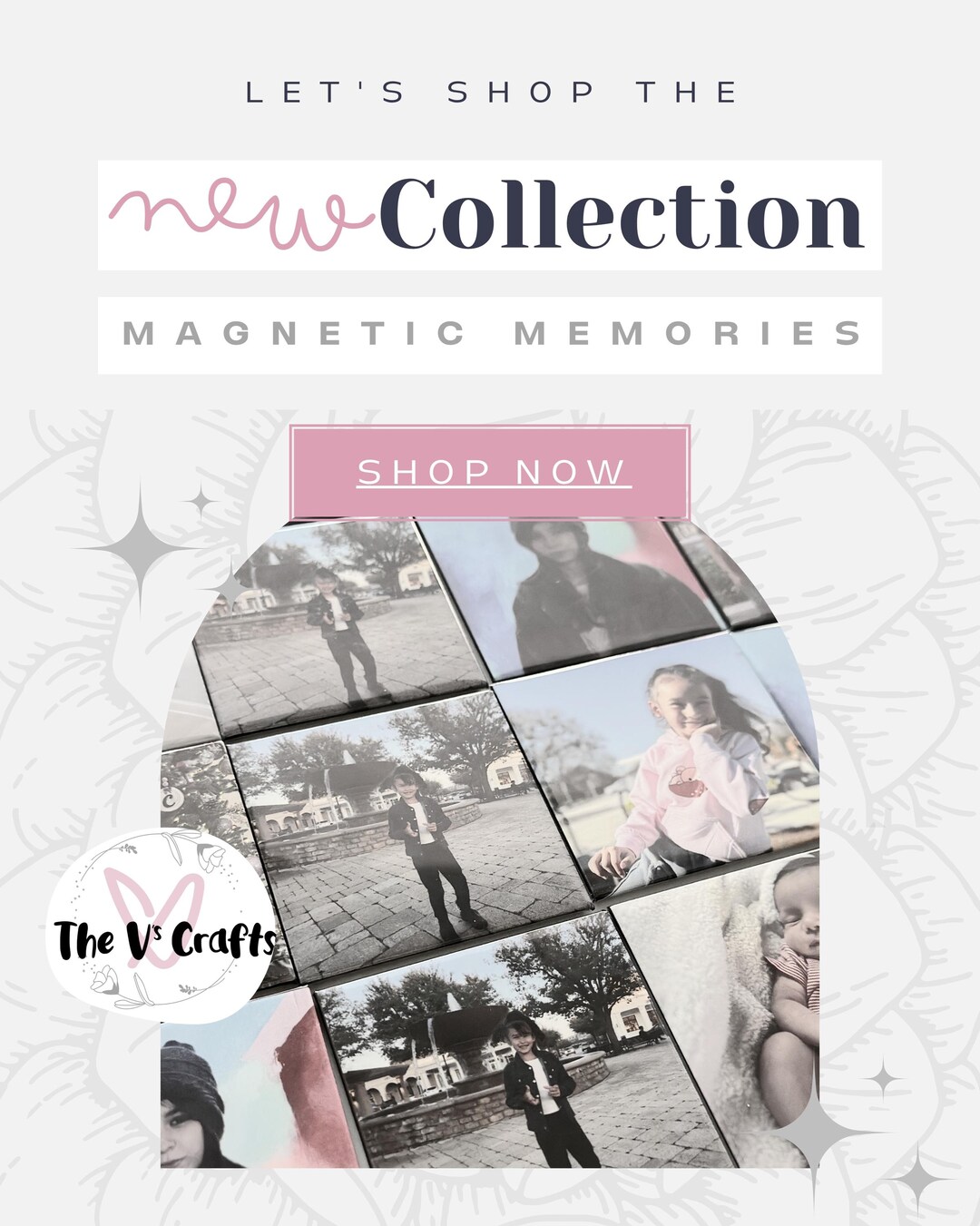 Custom Personalized Photo Magnets - Fridge Gift Custom 2.5x2.5 Cubicle ...