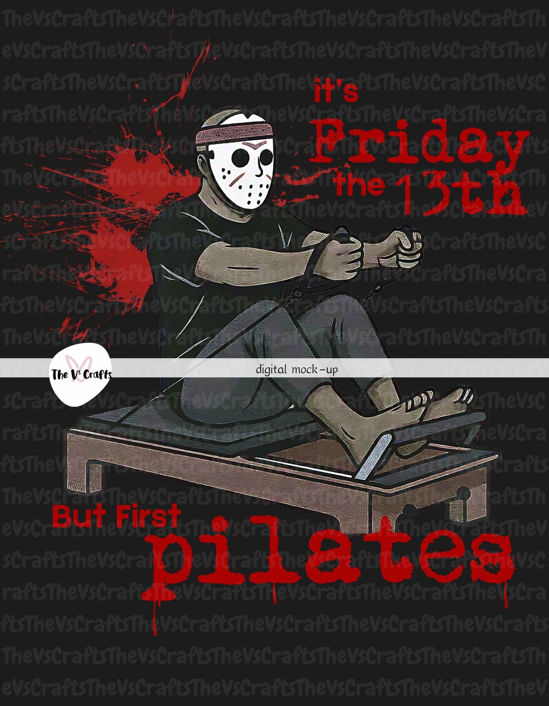 Jason Doing Pilates - Friday the 13th PNG - Digital File - DTF ...