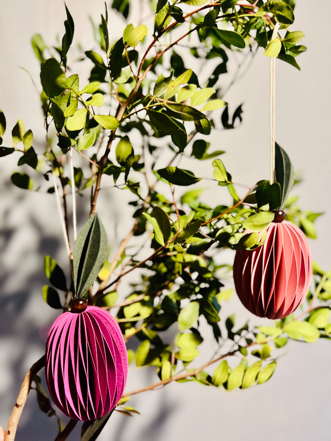 Honeycomb Paper Plums, Paper Fruits, Party Decor, Paper Ornaments, Home ...