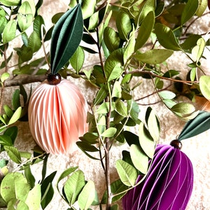 Honeycomb Paper Plums, Paper Fruits, Party Decor, Paper Ornaments, Home ...