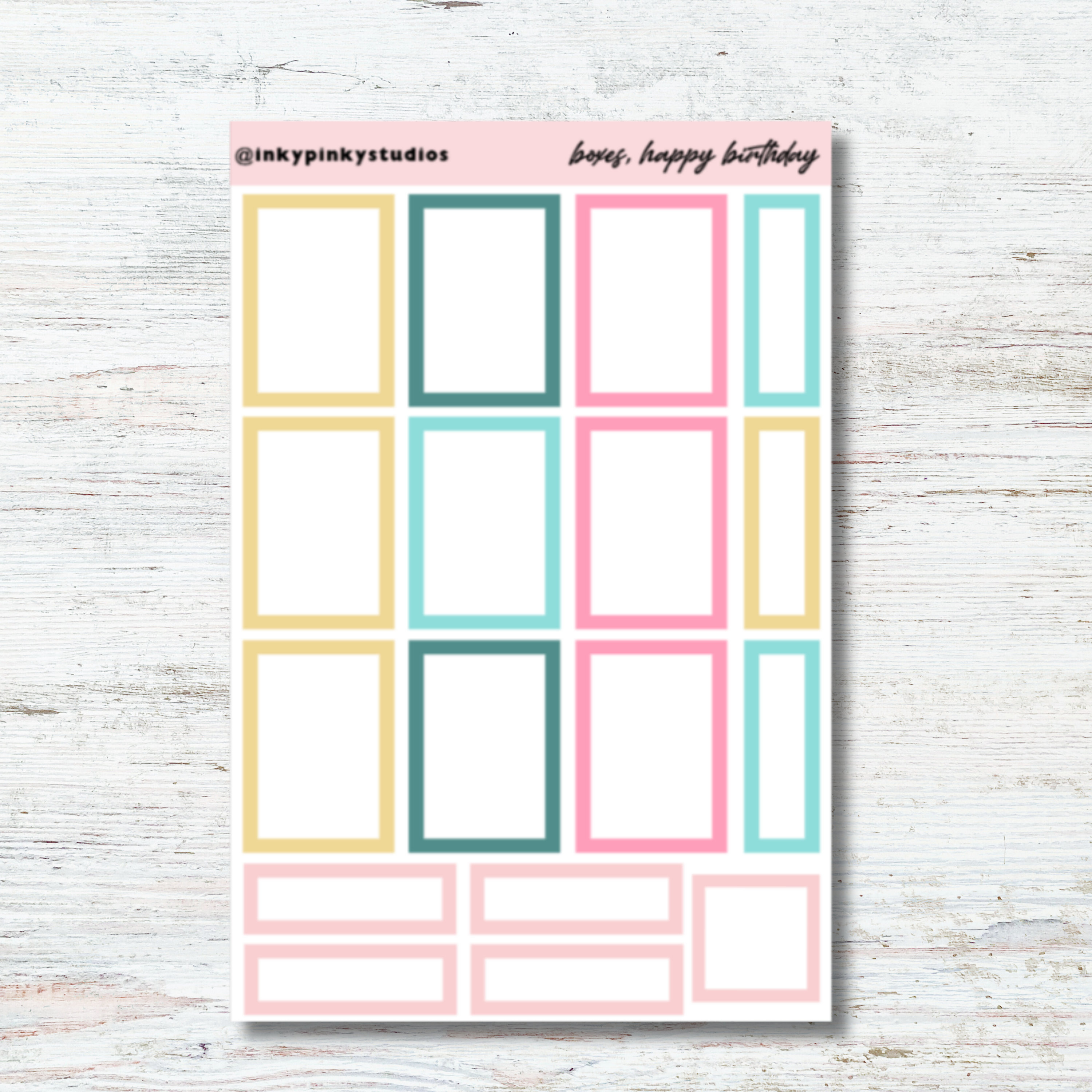 Happy Birthday Sticker Sheet, Journal Stickers, Planner Stickers ...