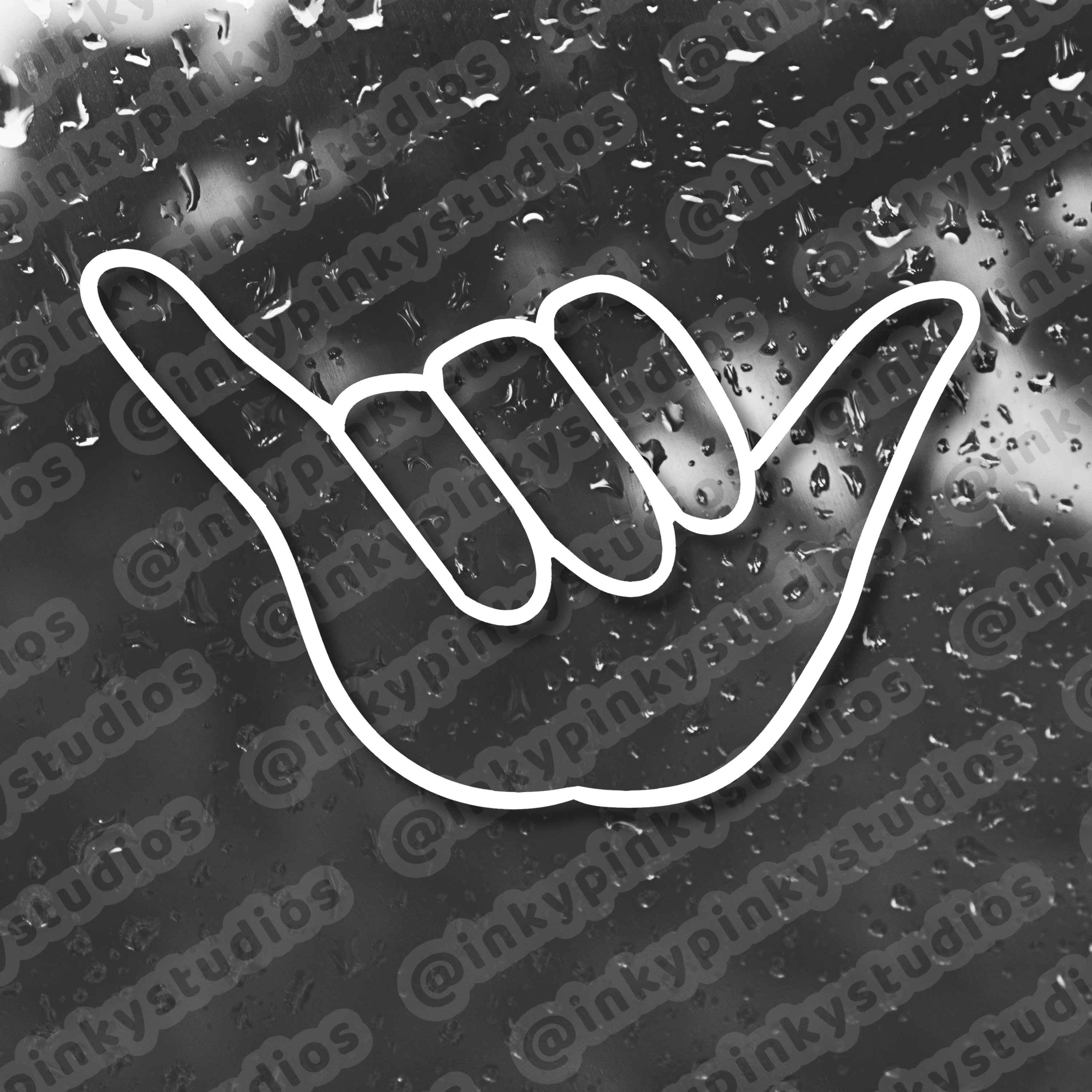 Shaka Car Decal. Multiple Sizes & Colors. Vinyl Self-adhesive, for Cars ...