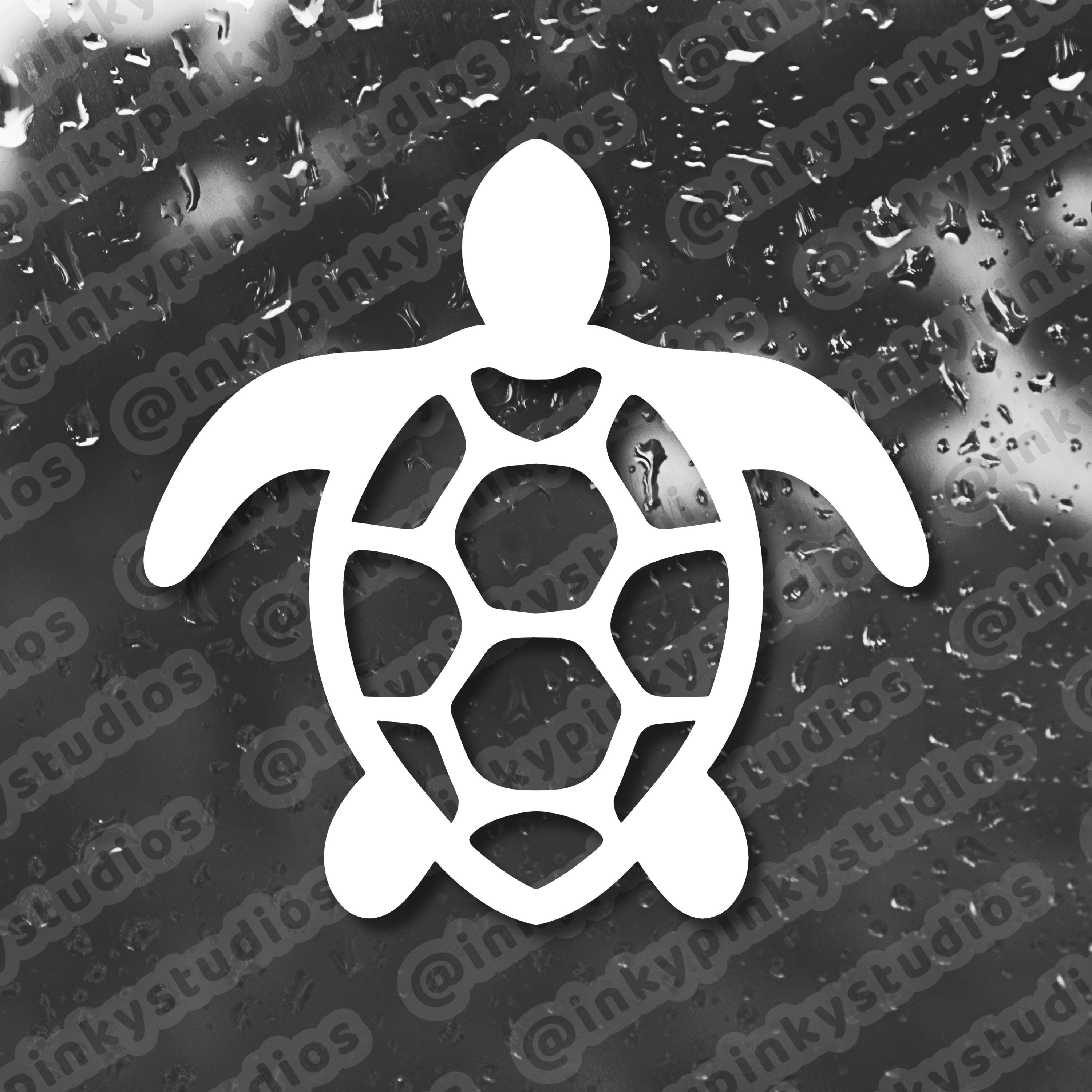 Sea Turtle Car Decal. Multiple Sizes & Colors. Vinyl Self-adhesive, for ...