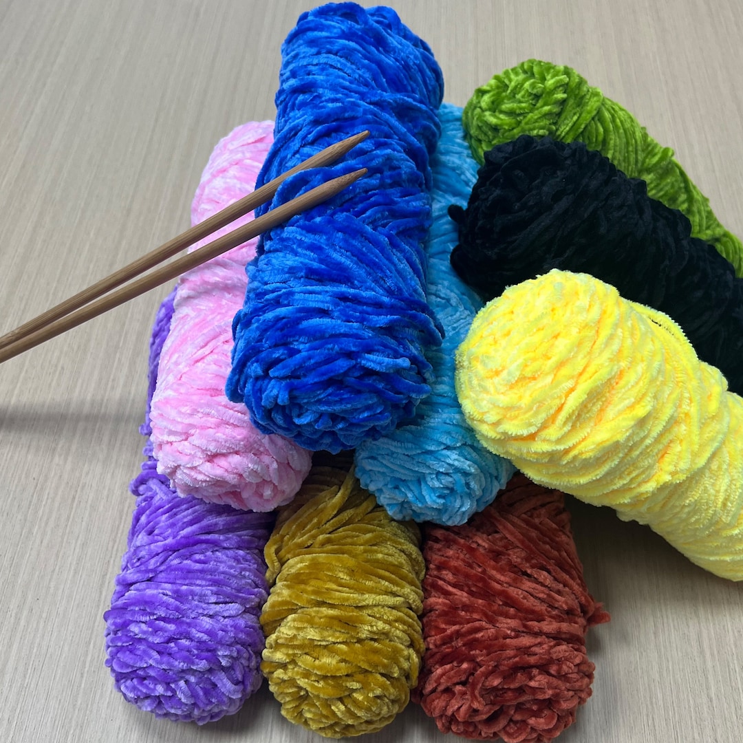 Soft Velvet Yarn 95 Gram, Amigurumi Doll Animal Velvet Yarns, Gradient ...