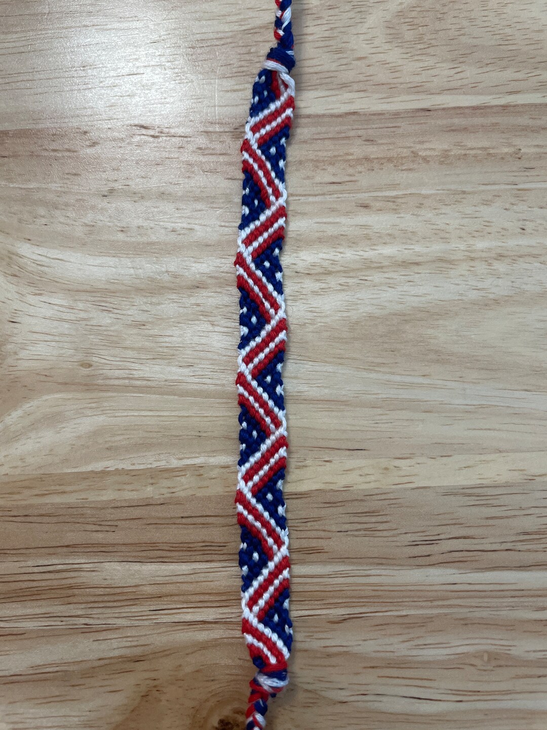 American Flag Friendship Bracelet - Etsy