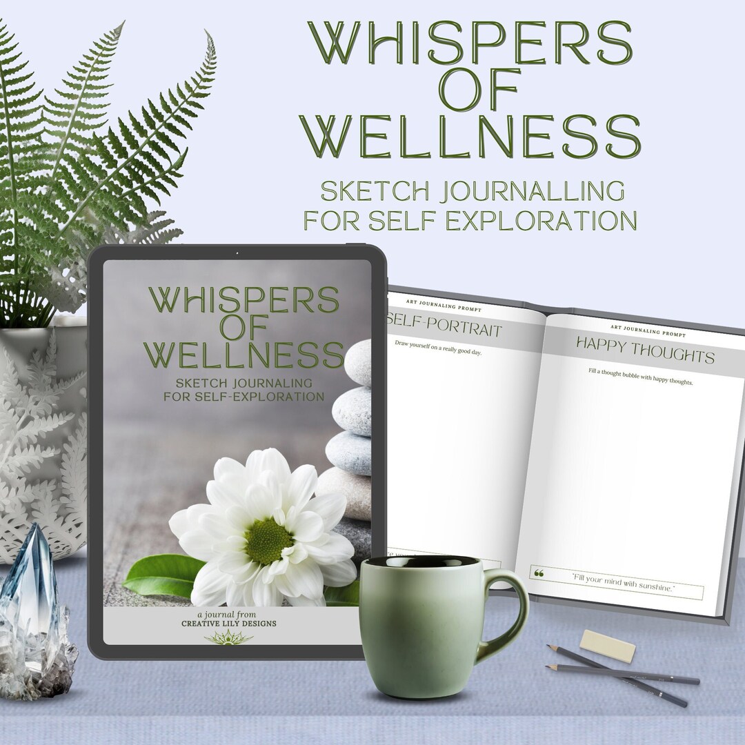 Sketch Journal With 50 Drawing Prompts & Positive Affirmations for ...