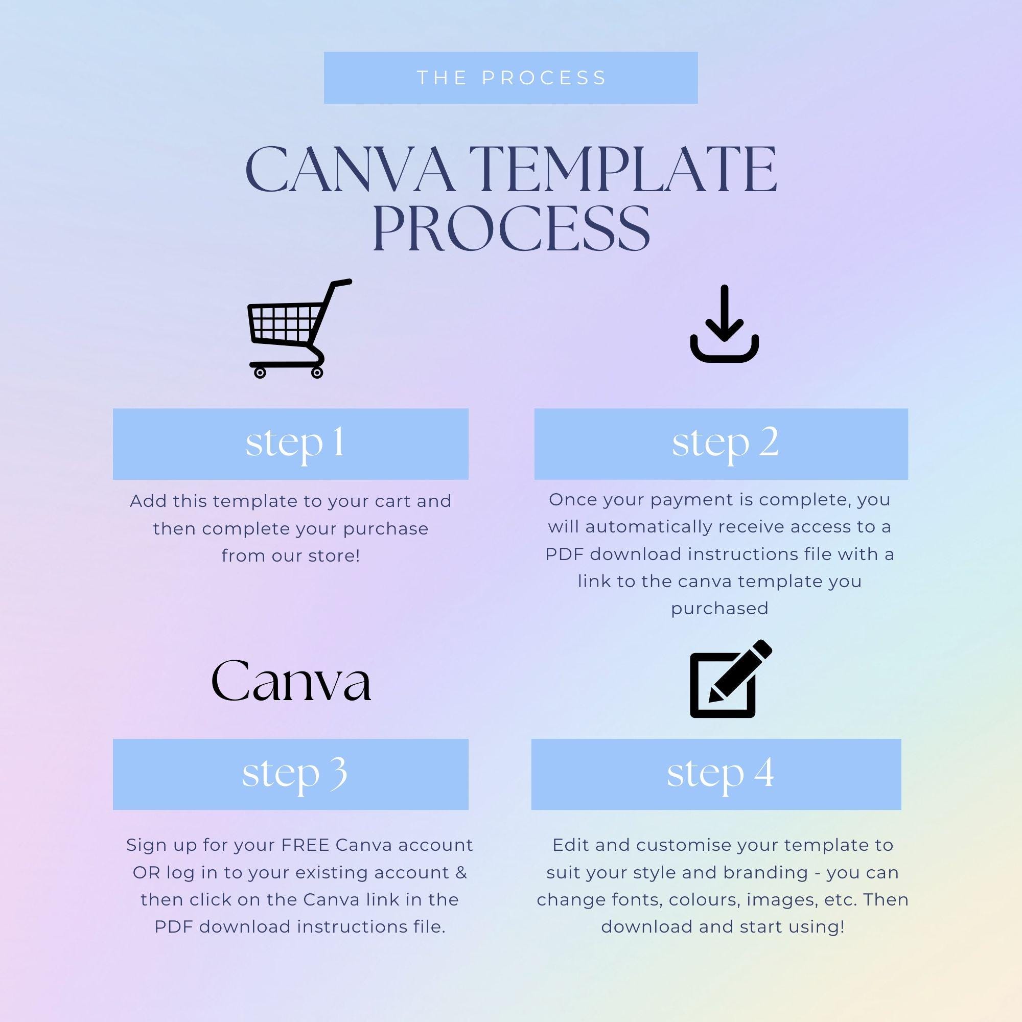 Editable Back to School Shopping List Canva Template, School Supplies ...