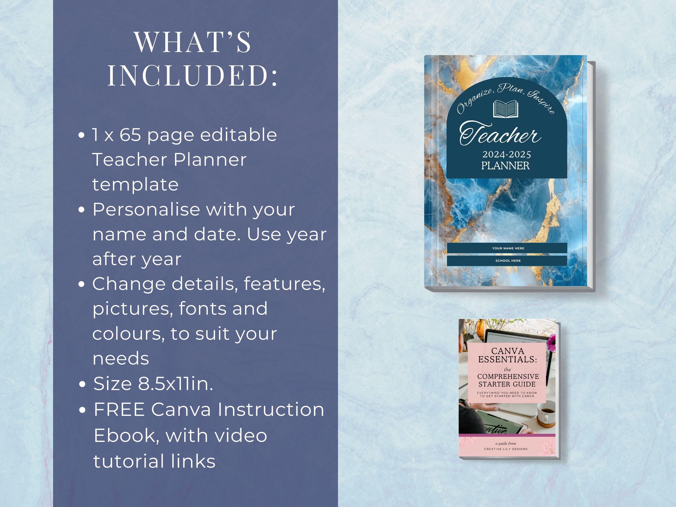 Editable Teacher Planner, Printable or Digital Planner, Classroom ...