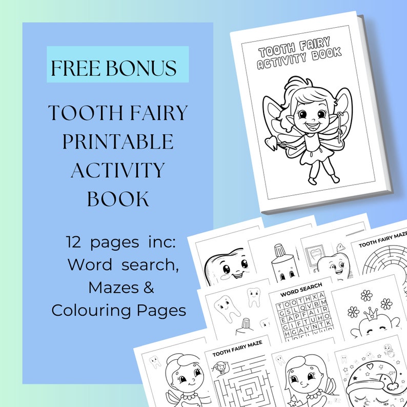 Tooth Fairy Certificate Printable Keepsake Letters, Child's First Lost ...