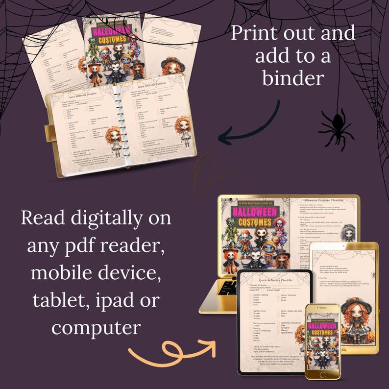 Complete Halloween Costume Guide and Checklist Printable, DIY Halloween ...