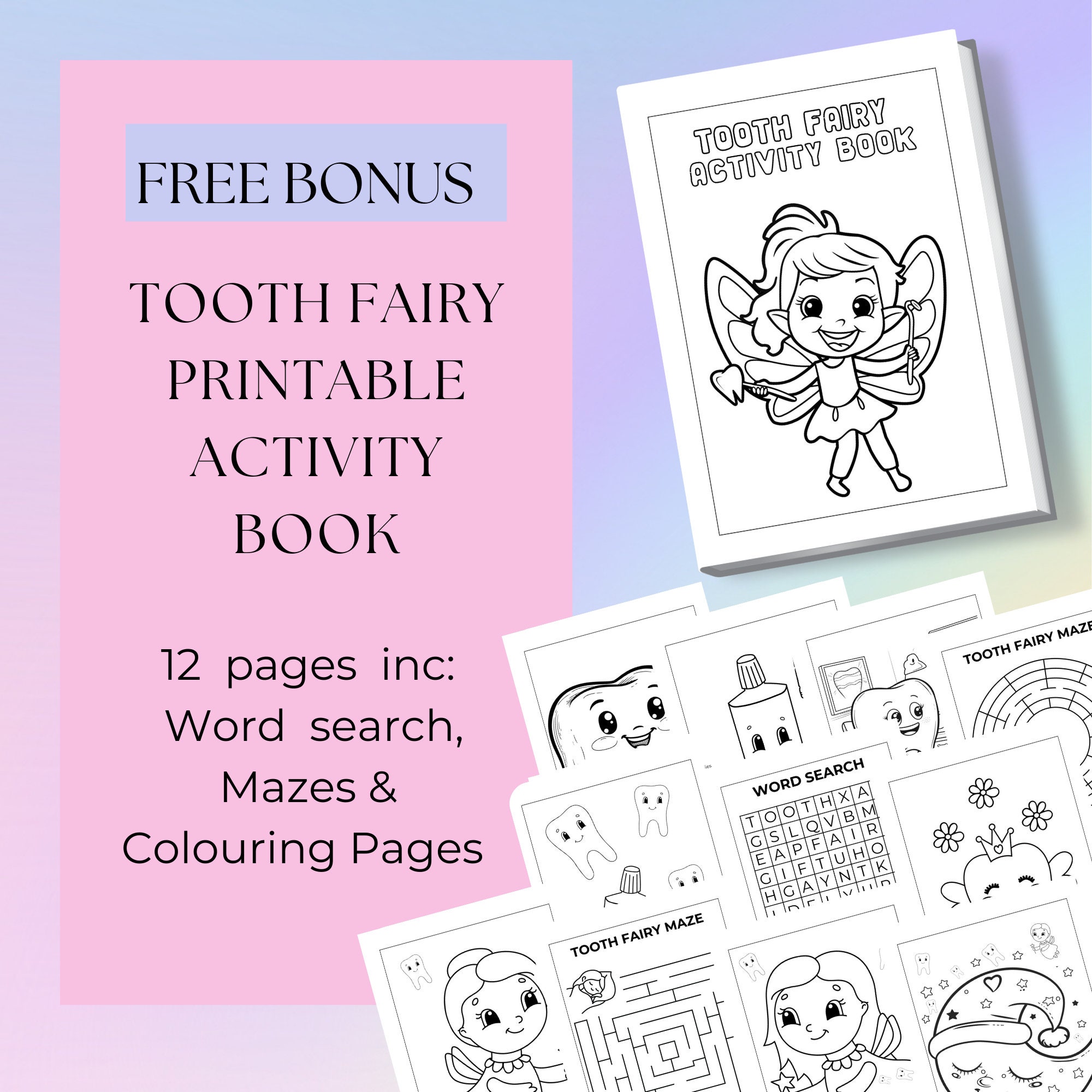 Tooth Fairy Certificate, Printable Keepsake for Your Child's First Lost ...