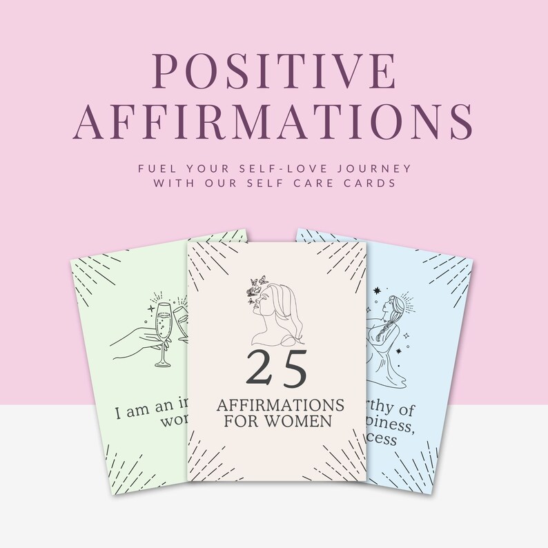 Positive Motivational Quotes | Daily Encouragement Cards | Womens Self ...