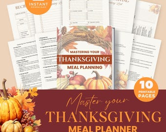 Thanksgiving Dinner Planner and Prep Guide - Etsy