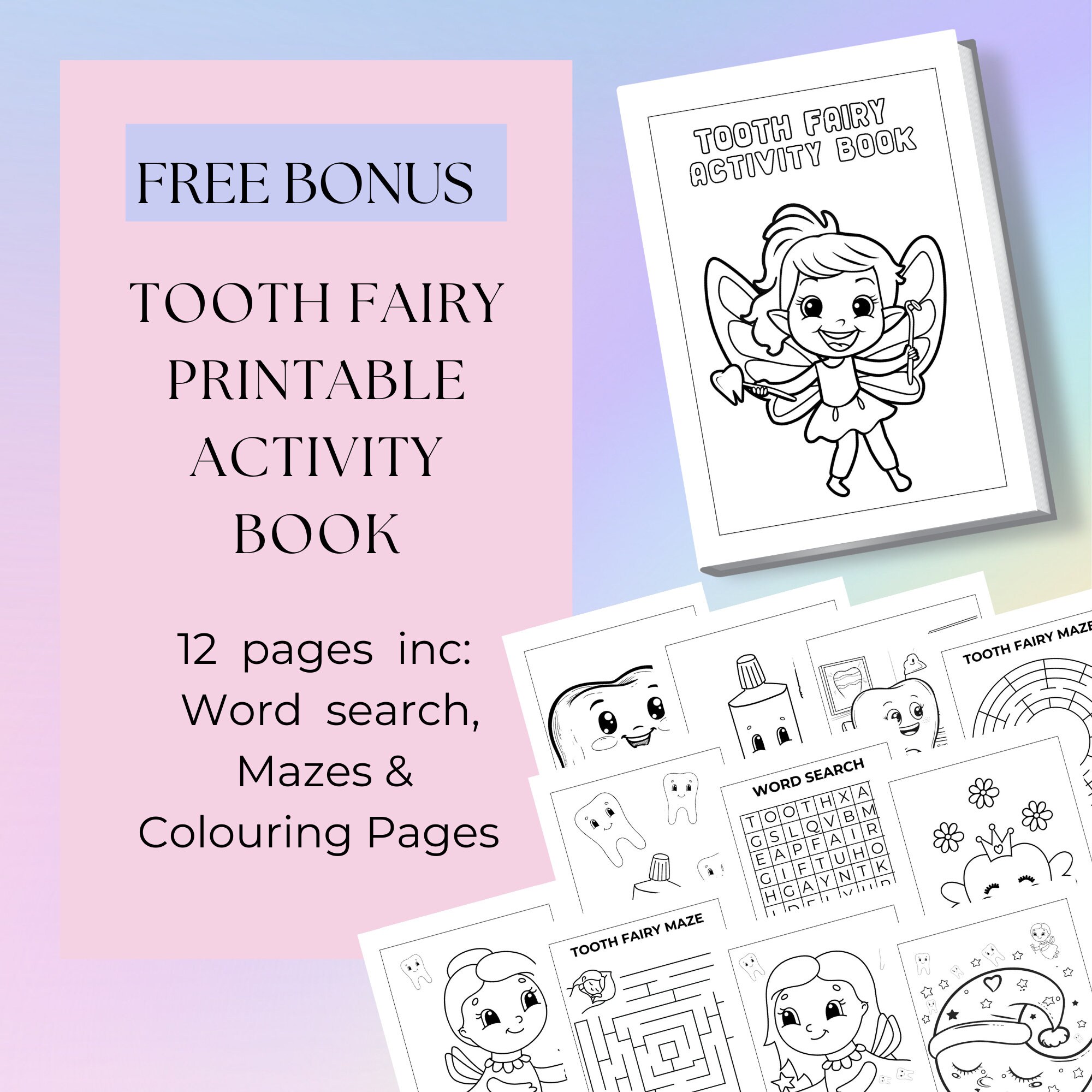 Tooth Fairy Certificate, Printable Keepsake for Your Child's First Lost ...