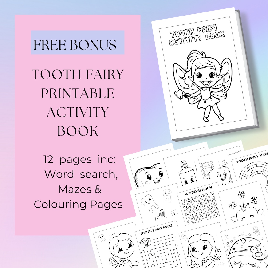 Tooth Fairy Certificate, Printable Keepsake for Your Child's First Lost ...