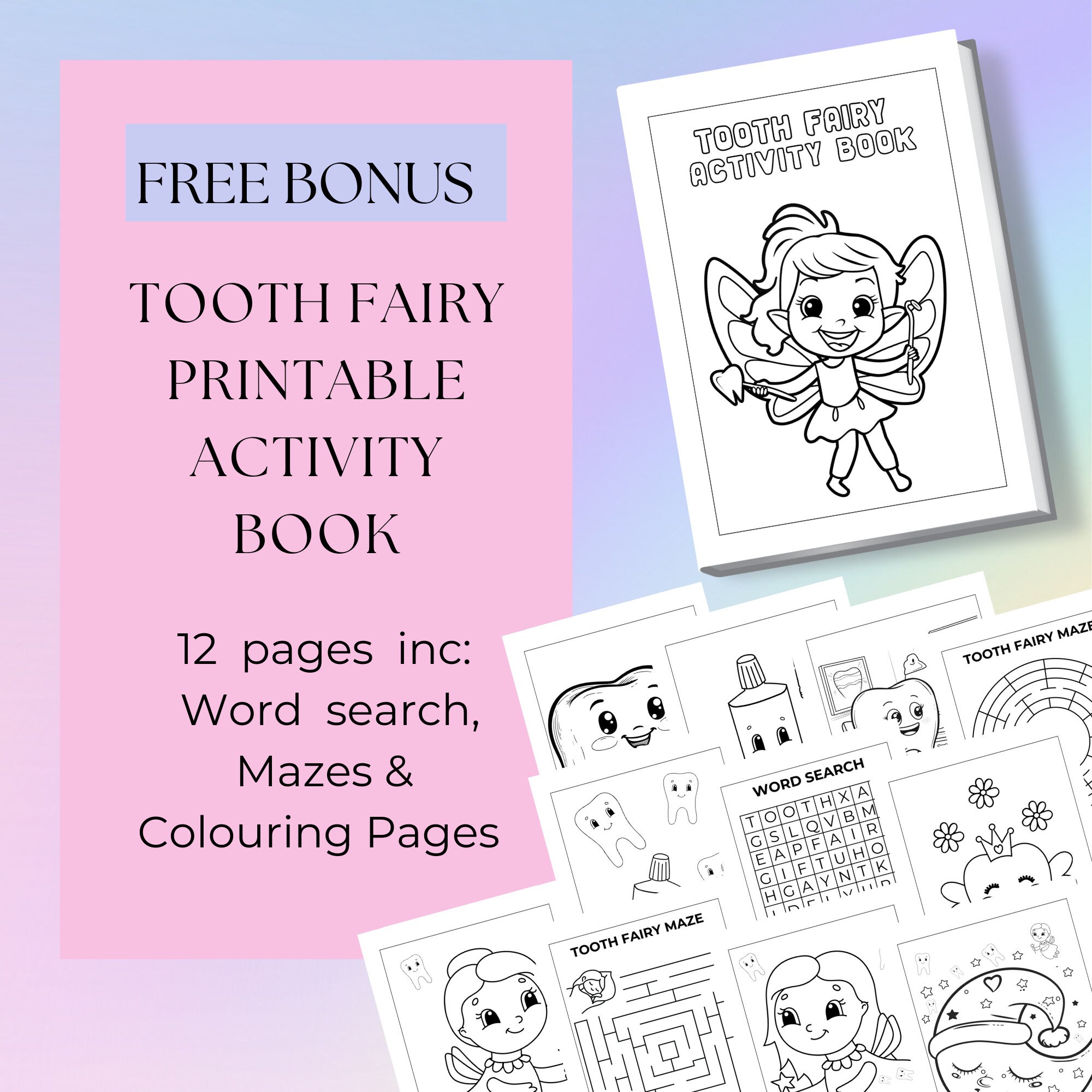 Tooth Fairy Certificate, Printable Keepsake for Your Child's First Lost ...