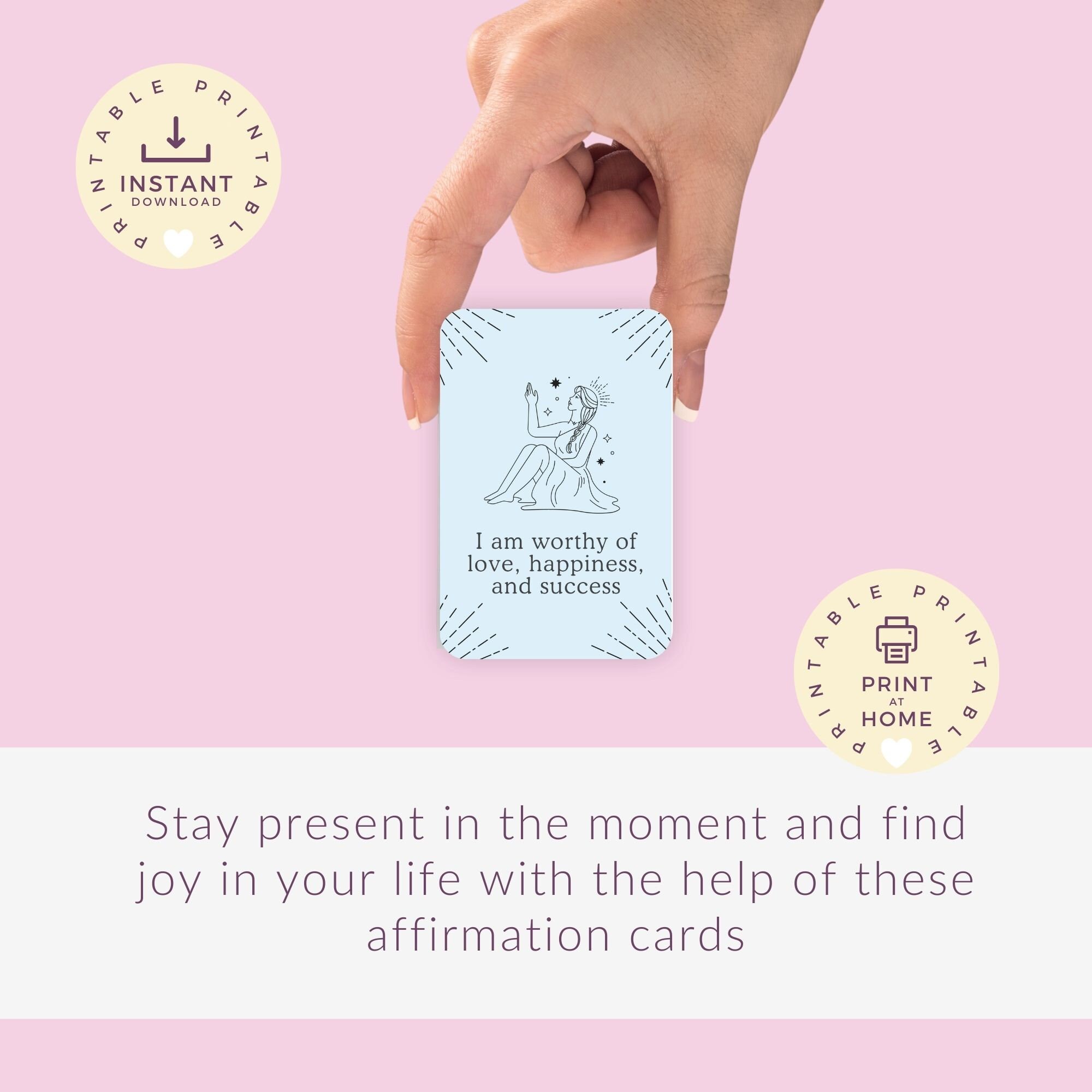 Positive Motivational Quotes | Daily Encouragement Cards | Womens Self ...