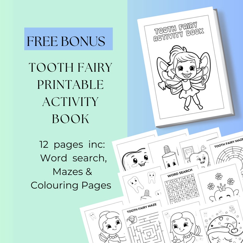 Tooth Fairy Certificate, Printable Keepsake for Your Child's First Lost ...