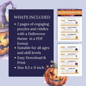 Jeu d'évasion mystère à imprimer pour Halloween, activité familiale ...