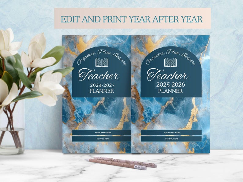 Editable Teacher Planner, Printable or Digital Planner, Classroom ...