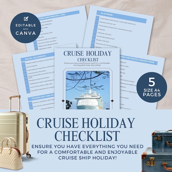 Free Cruise Packing List - Etsy