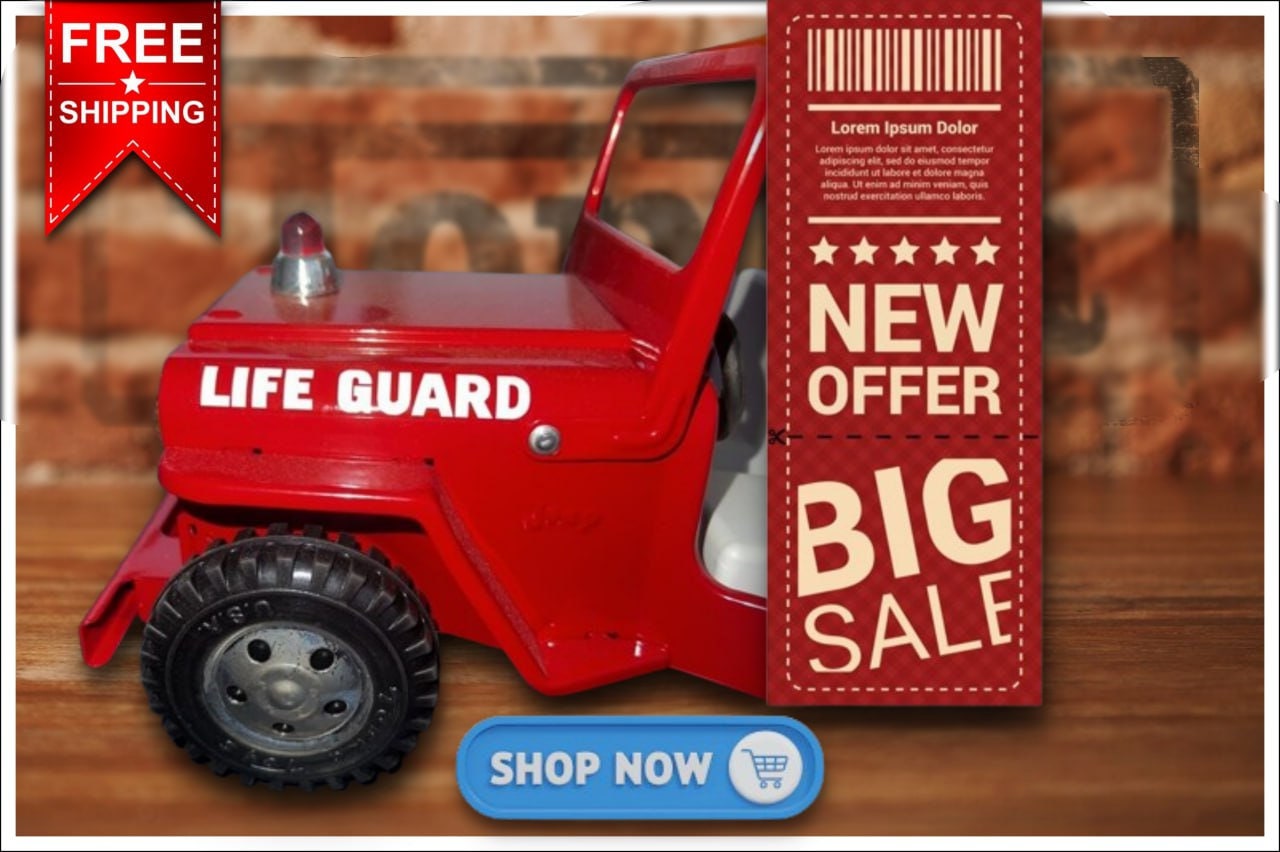 Restored Tonka Lifeguard Jeep From the 1960s - Etsy