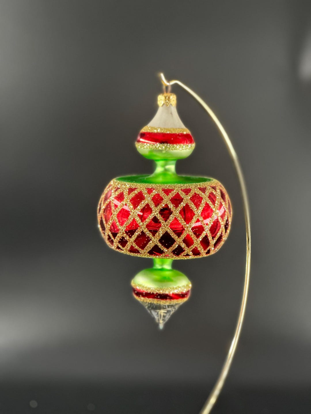 1993 Vintage Christopher Radko Ornament "jumbo Spin Top" 93-302-0 - Etsy