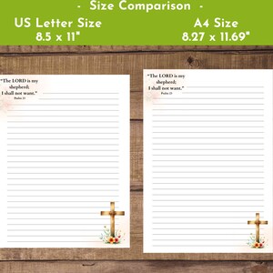Bible Quotes Printable Stationery Set Prayer Catholic Cross ...