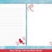 Printable Stationary Paper Winter Cardinal Snowflake Christmas ...