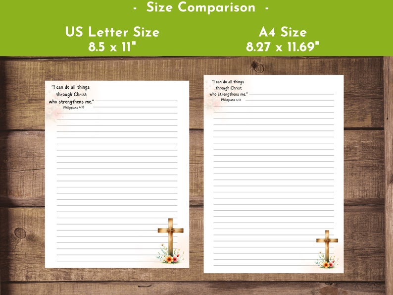 Bible Quotes Stationary Set Printable Prayer Catholic Cross ...