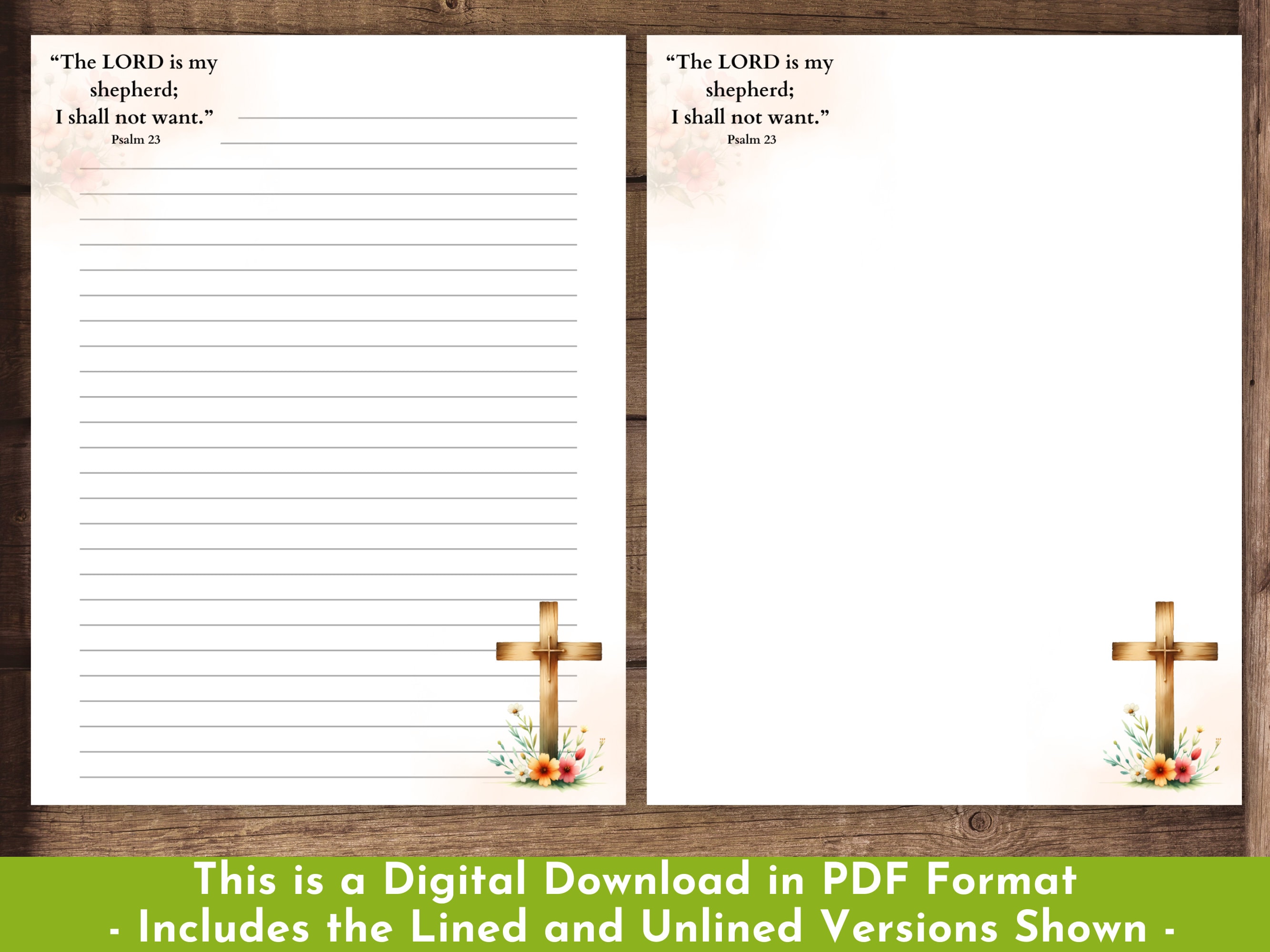 Bible Verse Printable Stationery Set Prayer Quotes Cross Inspirational ...