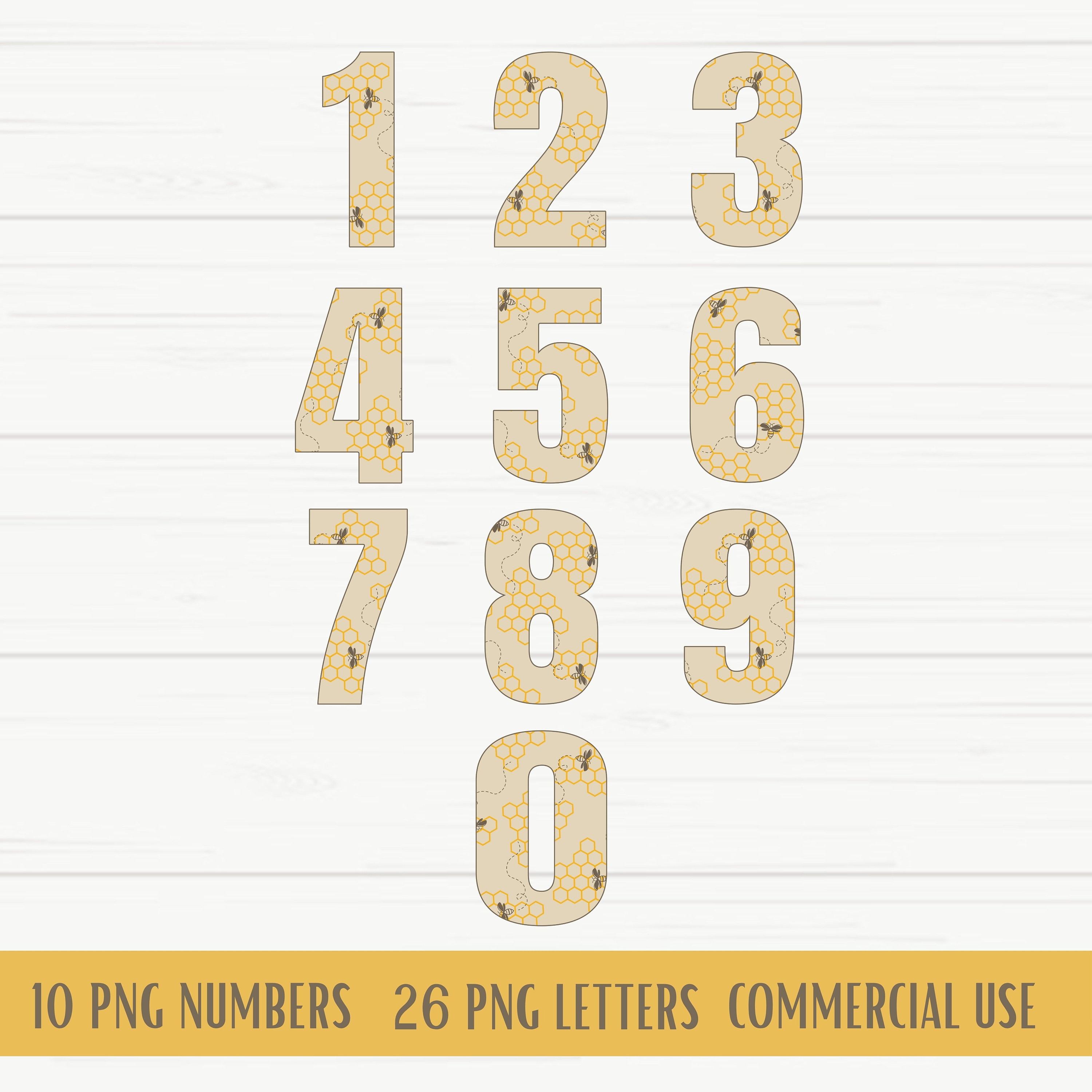 Honeycomb Alphabet PNG, A to Z Letters, 0 to 9 Numbers, High Resolution ...