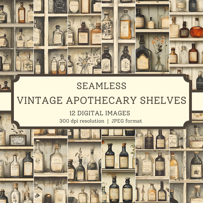 Apothecary Wallpaper - Etsy