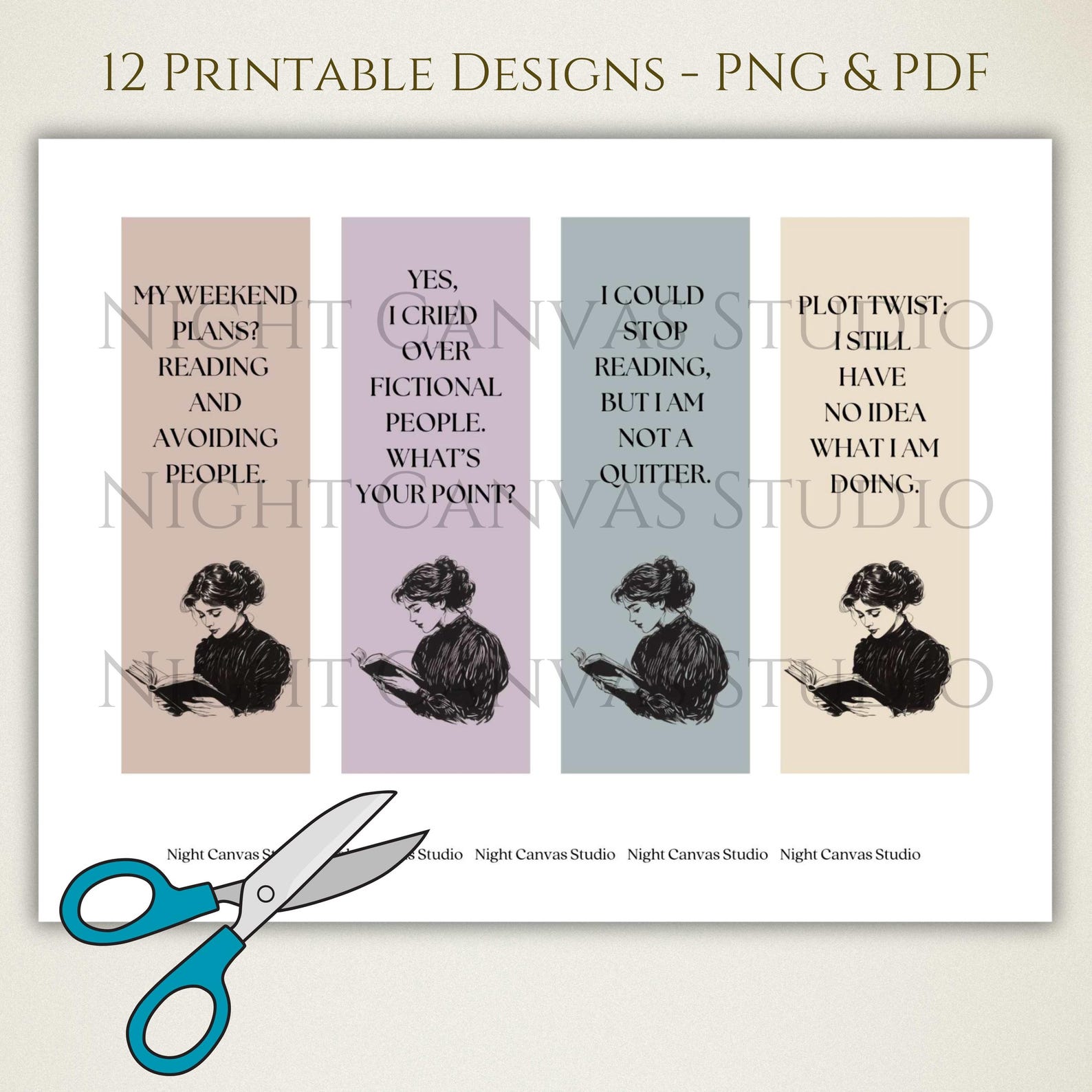 Sarcastic Sayings Printable Bookmarks, High Quality Digital Images ...