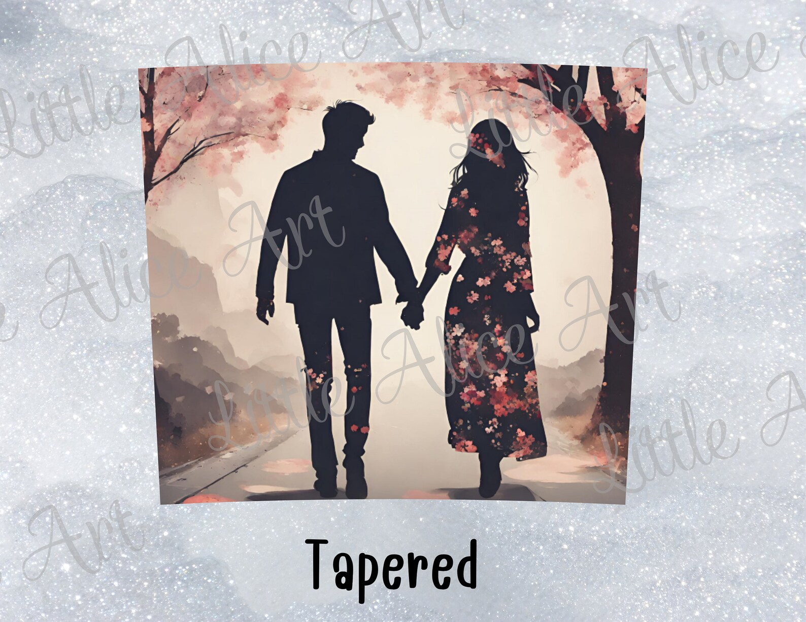 Couple Tumbler Wrap 30oz: Valentine's Day Lovebirds (digital Download ...