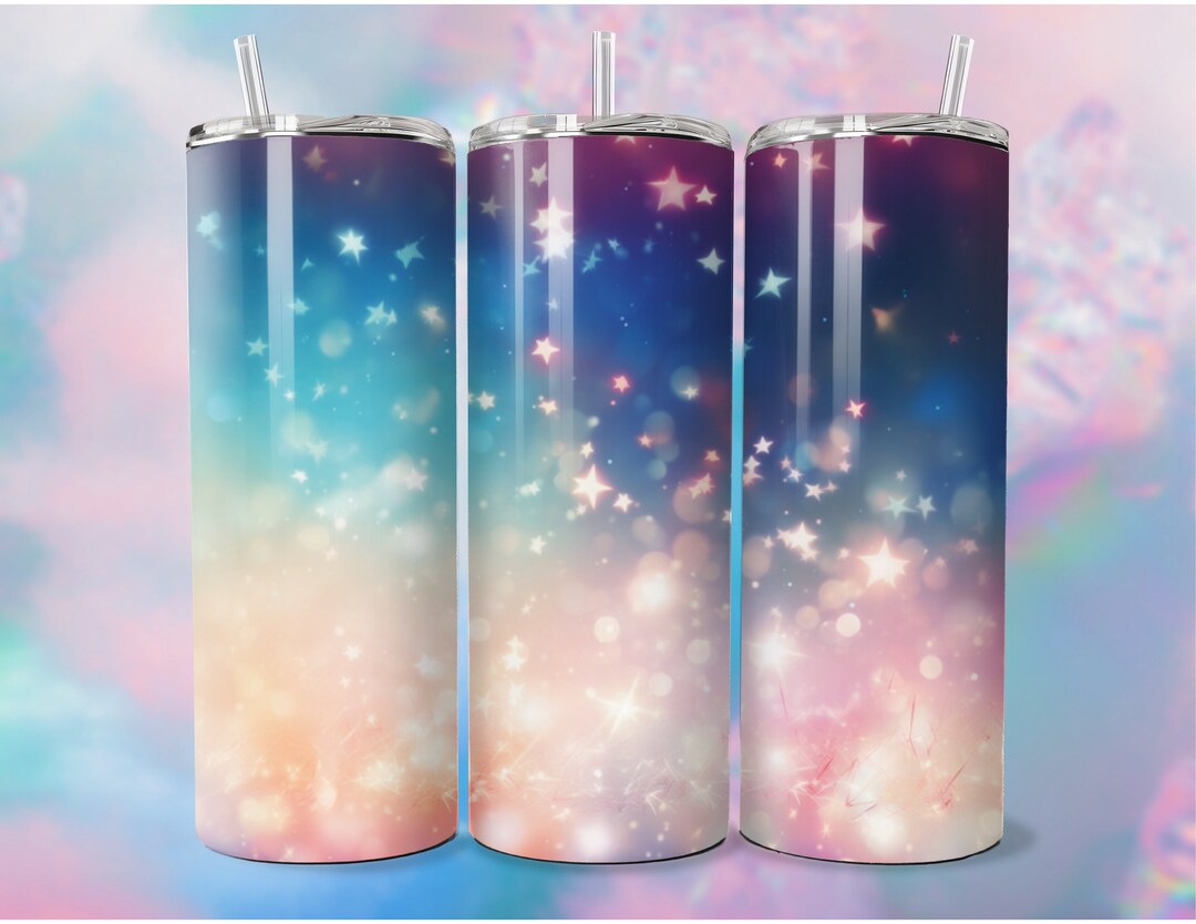Sparkling Celestial Stars for Valentines Day Tumbler Wrap for 20oz and ...