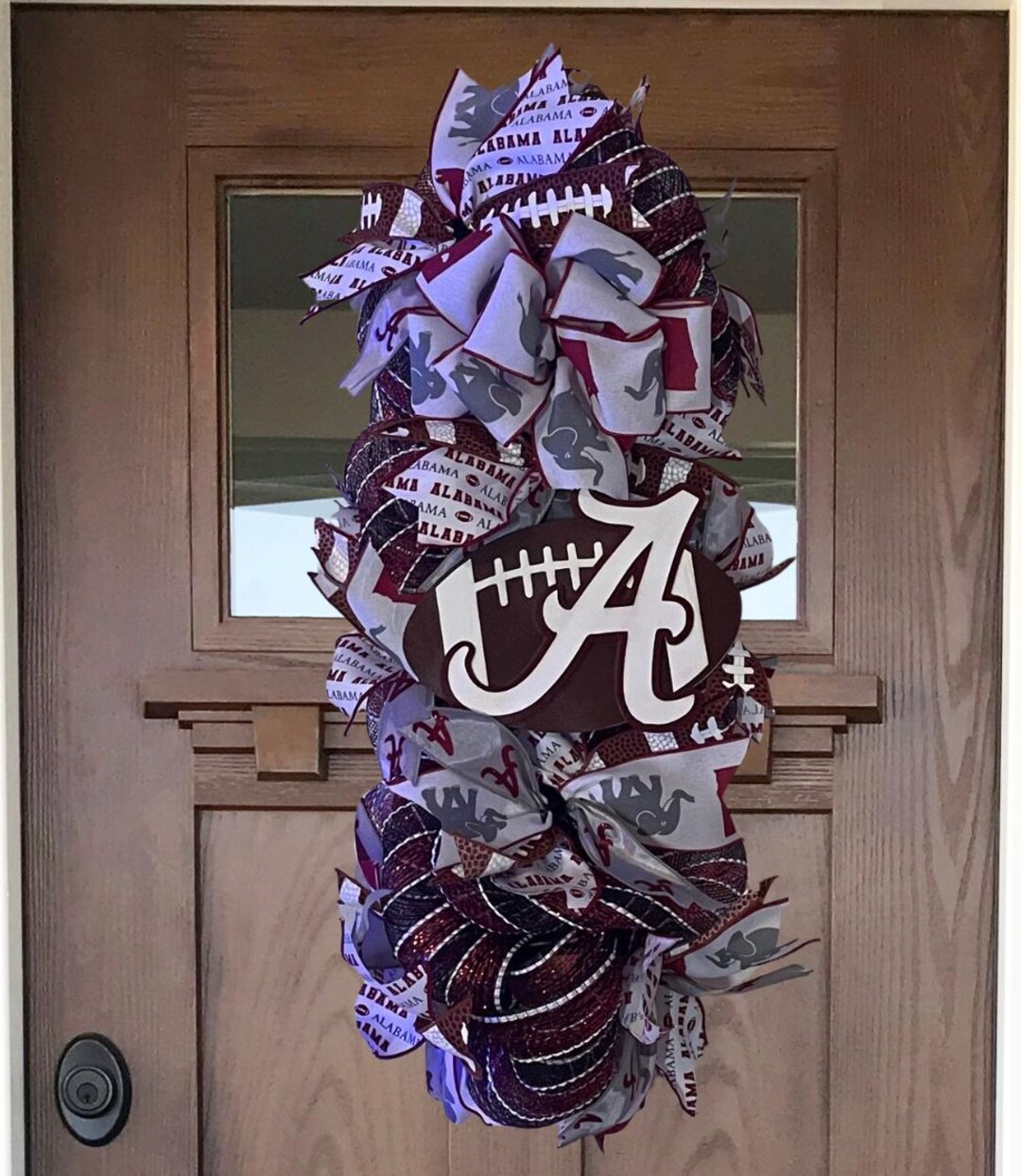 Alabama Crimson Tide Football Door Swag - Etsy