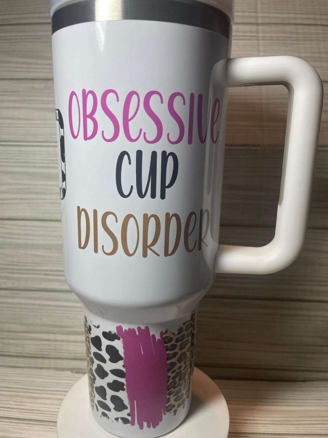 40 Oz OCD Sublimated Stainless Steel Tumbler W/ Handle - Etsy