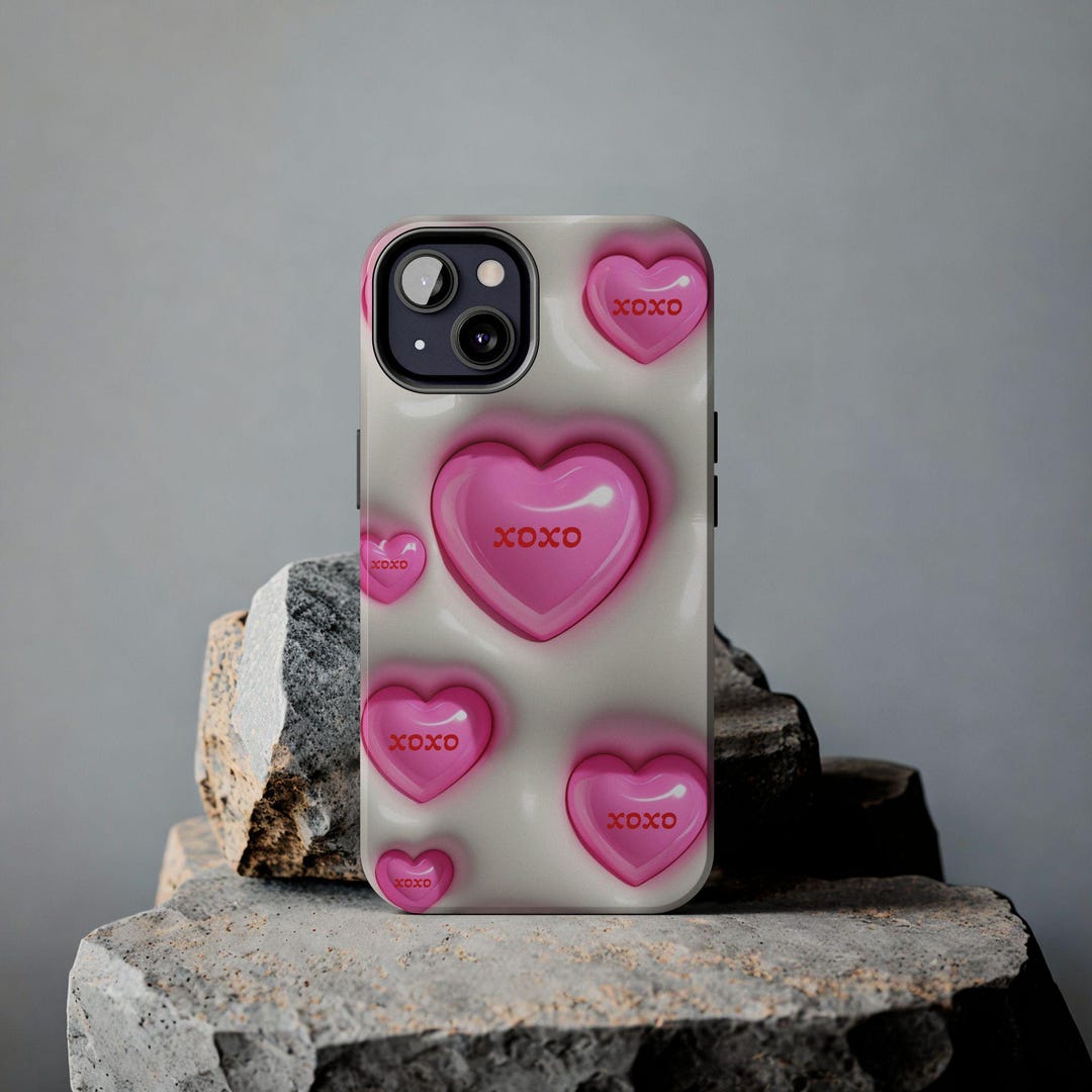 IPhone Case, Valentines Day, Tough Phone Cases, Hearts, Xoxo - Etsy