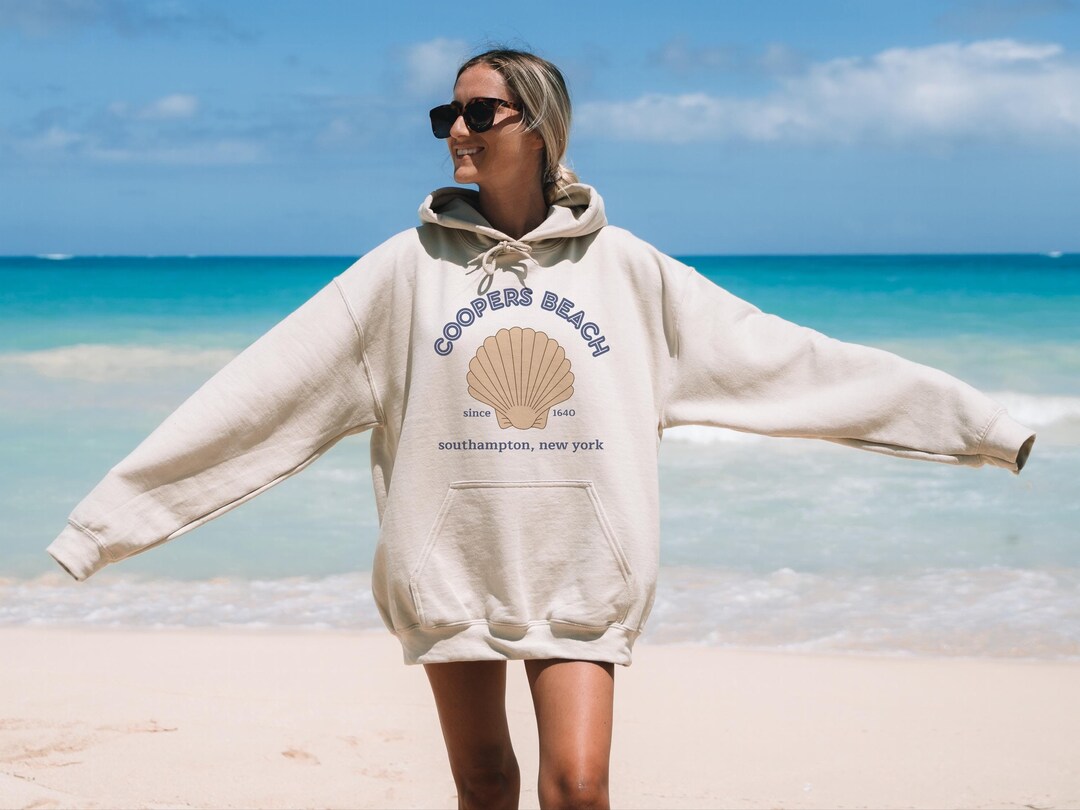 Seashell Coopers Beach - Hoodie / Beach Hoodie, Summer Shirt, Ocean ...