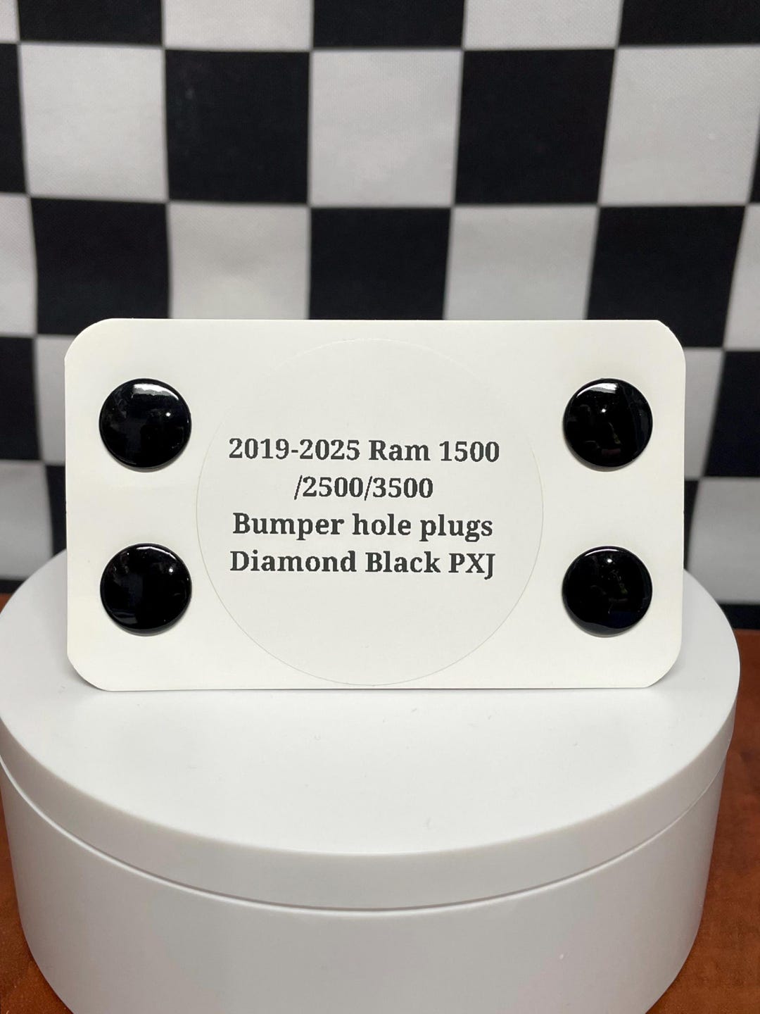 Painted License Plate Bumper Hole Plugs for 2019-2024 Ram 1500 Diamond ...