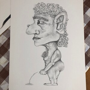 Art Print Peeing Troll - Etsy