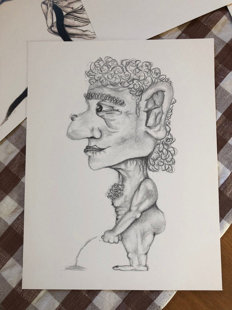 Art Print Peeing Troll - Etsy